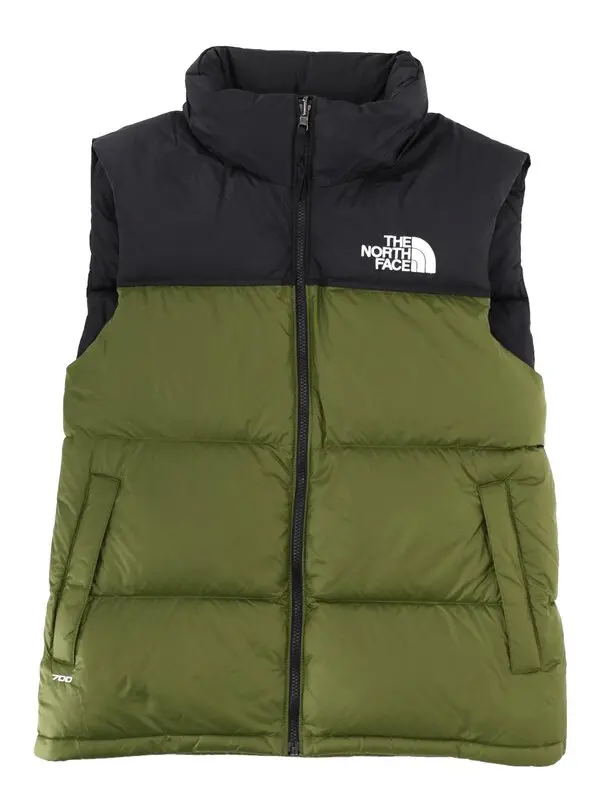 The North Face Colorblock Puffer Vest - Green