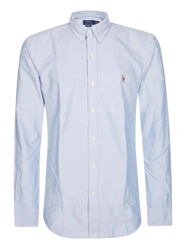 Polo Ralph Lauren Classic Fit Long Sleeve Shirt For - Azzurro