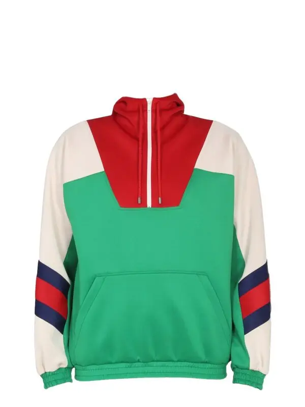 Gucci Zip-up Hooded Jacket - Multicolour