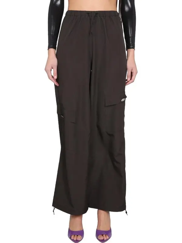 NOT AFTER TEN Mini Elastic Waistband Cargo Pants - Black