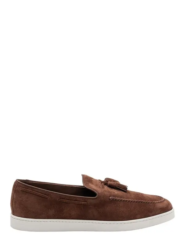 CHURCH`S Church's Suede Tassel Slip-on Loafers - Burnt