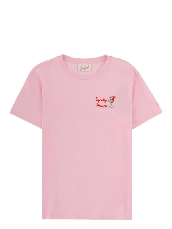 MC2 SAINT BARTH Mini Cotton T-shirt - Pink