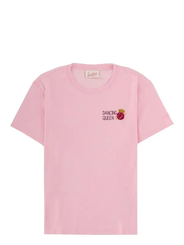 MC2 SAINT BARTH Embellished Cotton T-shirt - Pink