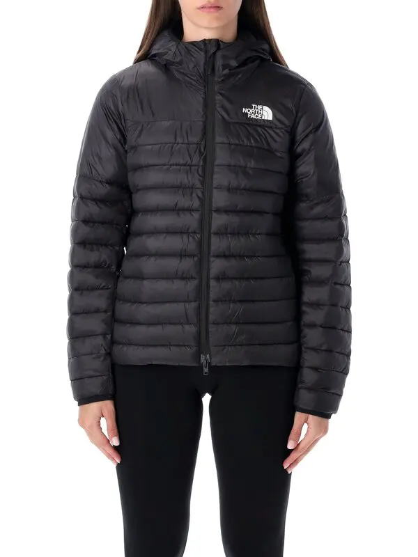 The North Face Quilted Hooded Zip-up Jacket - Black
