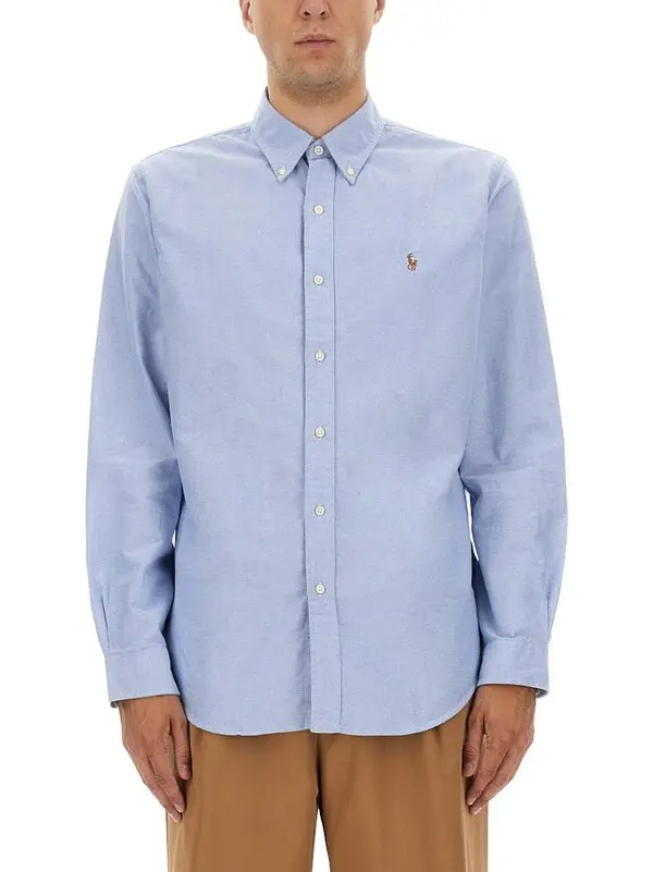 Polo Ralph Lauren Oxford Custom Shirt Large - Blue