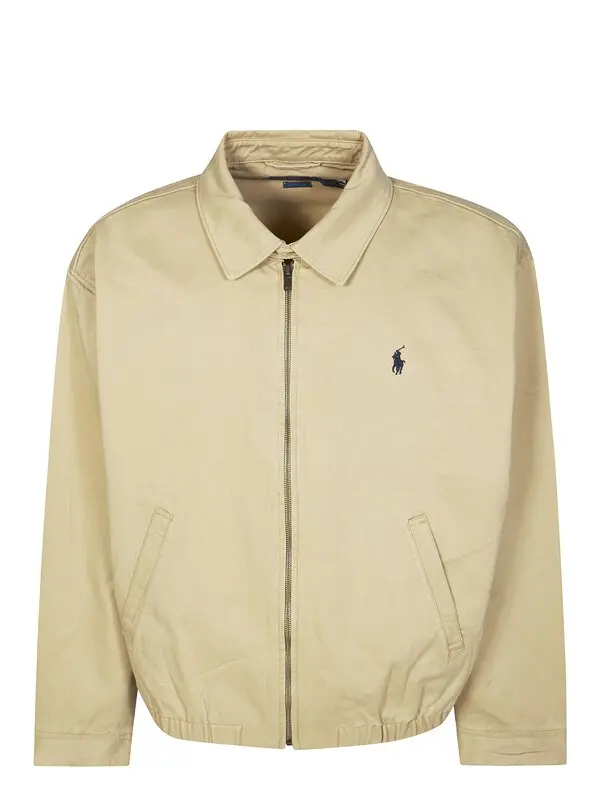 Polo Ralph Lauren Padded Hooded Bomber Jacket - Beige