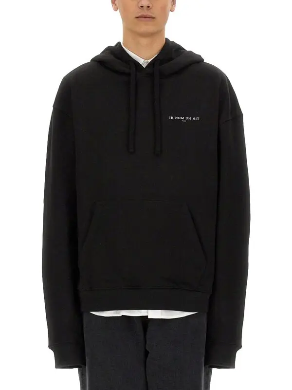 IH NOM UH NIT Graphic Print Hoodie - Black