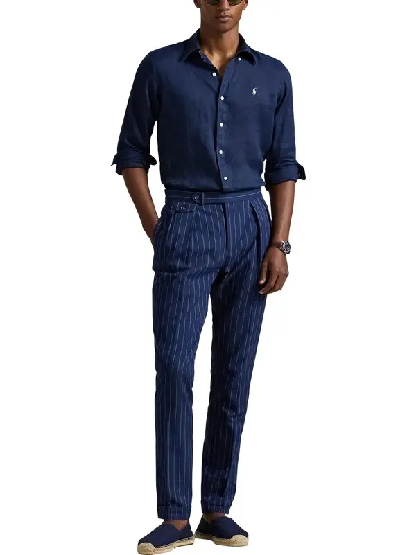 Polo Ralph Lauren Custom-fit Button-down Long Sleeve Shirt - Blu