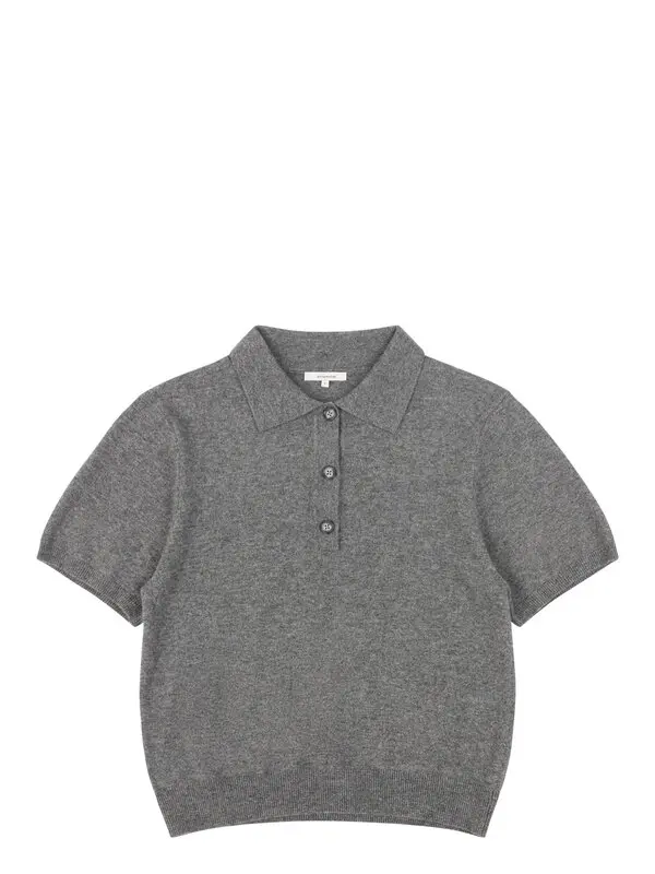 ENTIRE STUDIOS Knit Polo Sweater - Grey