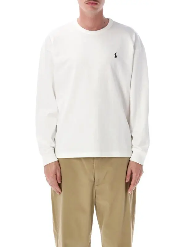 Polo Ralph Lauren Relaxed Fit Long-sleeve T-shirt For - White