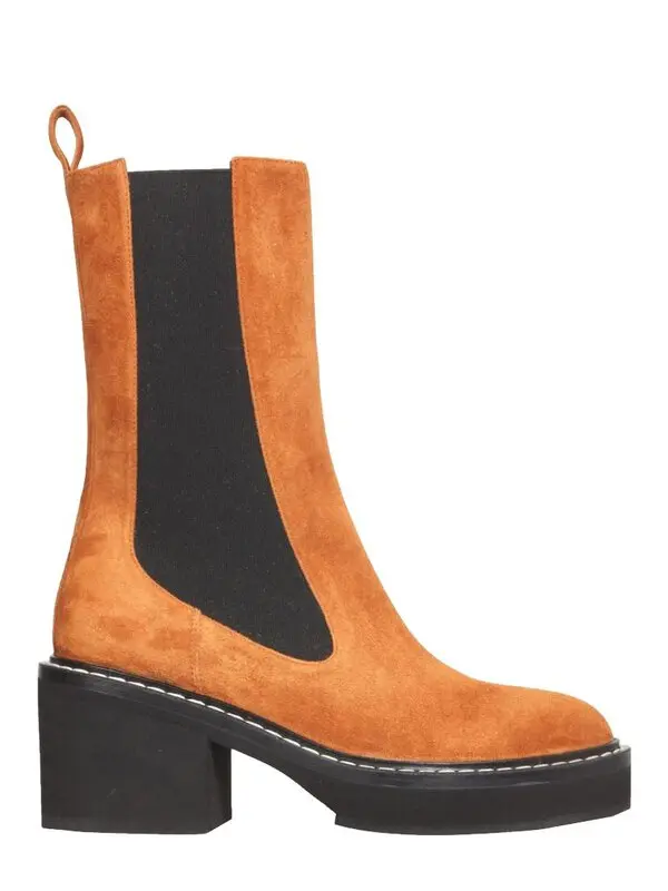 Khaite Calgary Suede Chelsea Boots - Buff