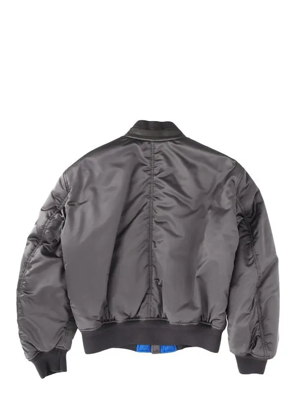 TOM FORD Satin Bomber Jacket - Grey