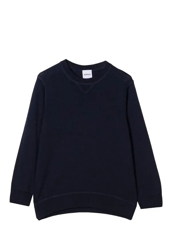 Aspesi Mini Tricot Crew Neck Sweater - Blue
