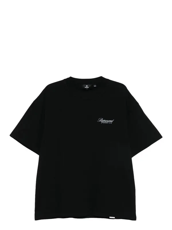 REPRESENT Owners Club Script T-shirt - Black