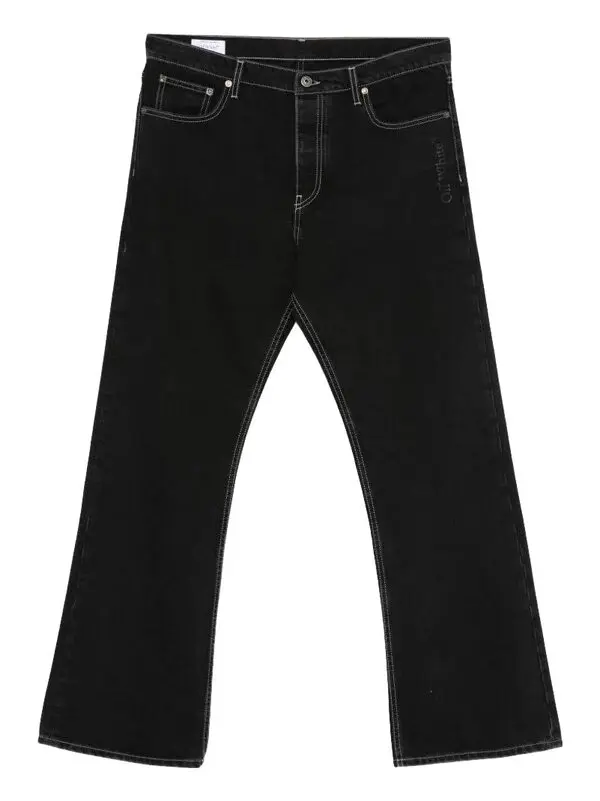 Off-White Slim Fit Half Arrow Detail Trousers - Stonerawbl