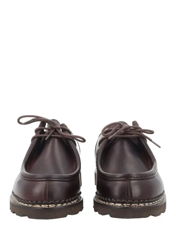 Paraboot Leather Lace-up Derby Shoes - Brown