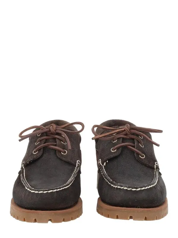 SEBAGO Suede Moc Toe Lug Sole Lace-up Shoes - Brown