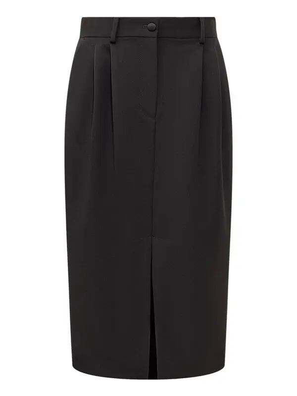 Dolce & Gabbana Button Detail Mini Skirt - Nero
