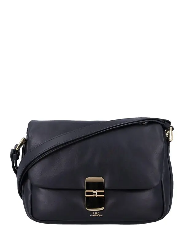 A.p.c. Cowhide Leather Mini Bag - Nero