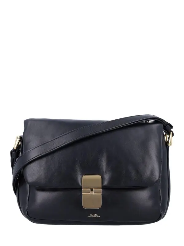 A.p.c. Cowhide Leather Mini Bag - Nero