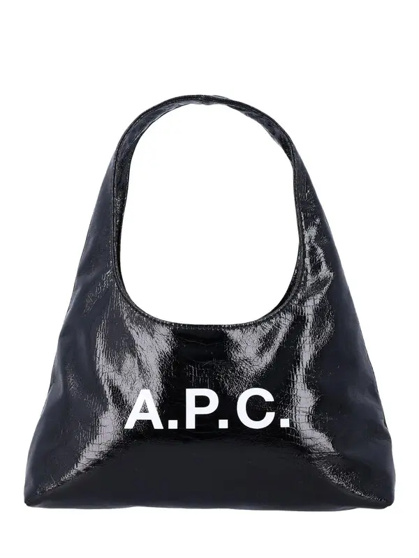 A.p.c. Ninon Mini Bag In Recycled Synthetic - Black