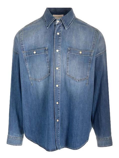 Alexander McQueen Dart Ofnim Shirt For - Blue