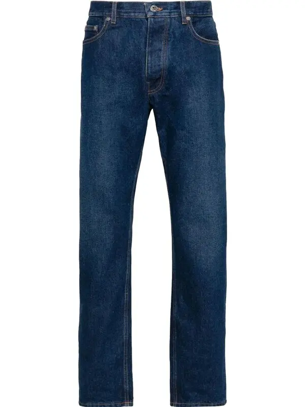 Off-White Contemporary Trendsetter" Tailored Denim Trousers - Mediumblue