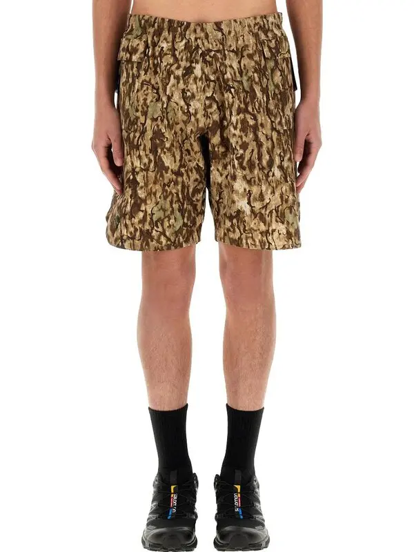 SOUTH2 WEST8 Printed Poly Stretch Bermuda Shorts - Multicolour
