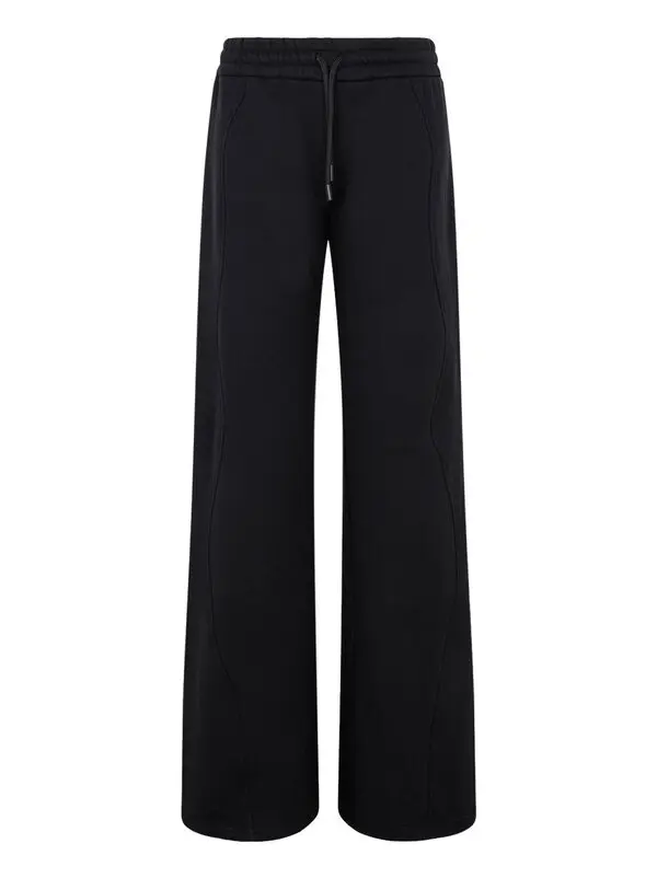Off-White Round Cotton Sweatpants - Black