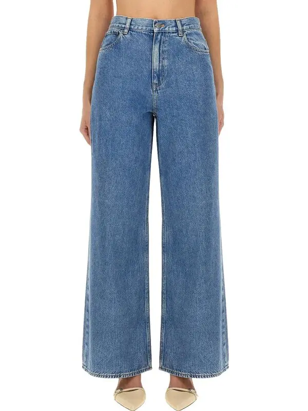 Theory High-waisted Wide-leg Jeans In Relaxed - Denim