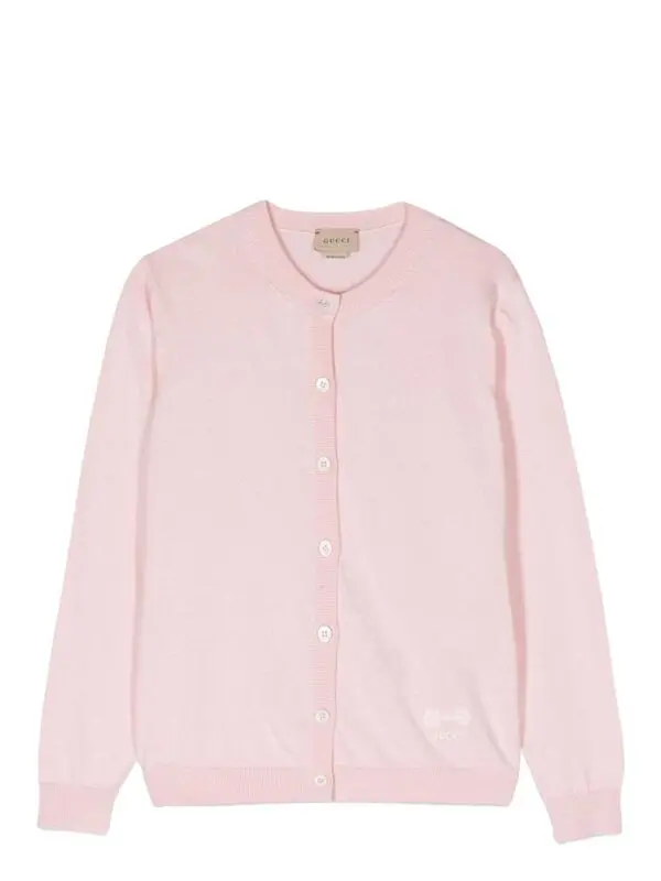 Gucci Wool And Cashmere-blend Cardigan - Pink