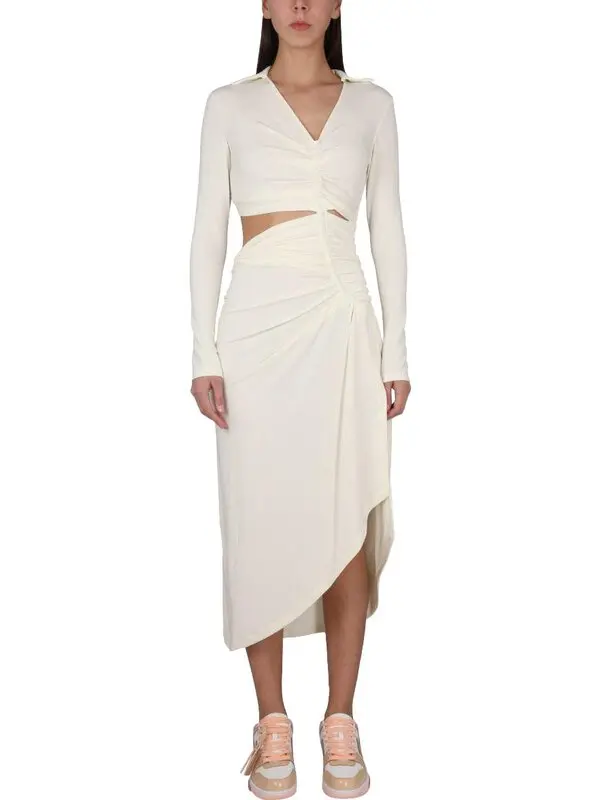 Off-White Midi Dress - White
