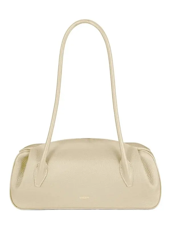 Yuzefi Oyster Mini Shoulder Bag Pebble Grained Leather - Ivory