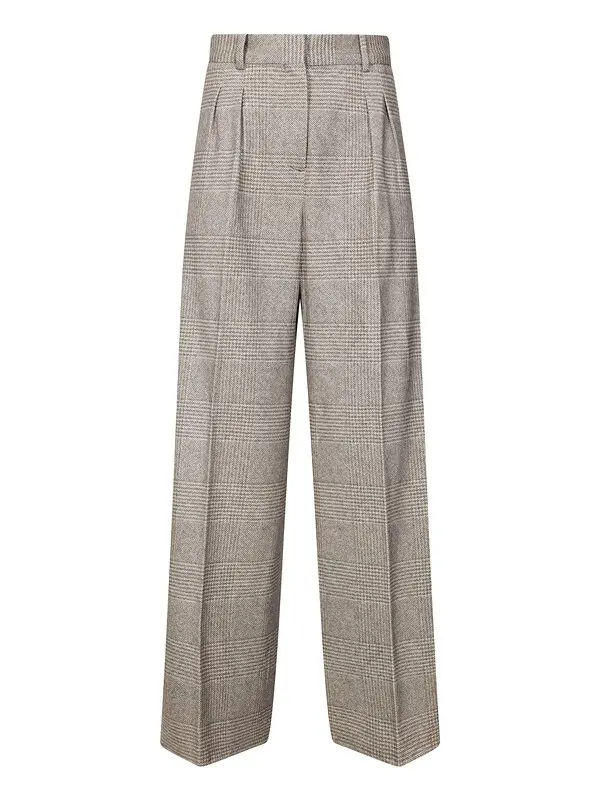 CIRCOLO 1901 Tailored Trousers With Double Pleats - Marrone