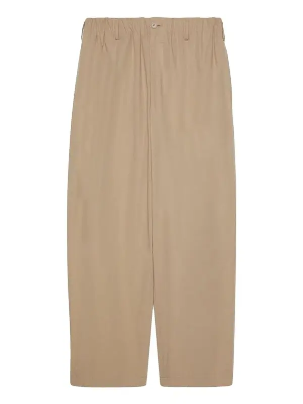 Gucci Cotton Poplin Trousers - Brown
