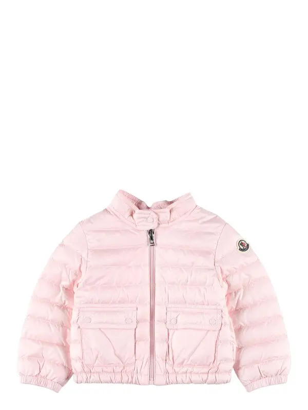 Moncler Packable Down Jacket With Quilted Design - Pink
