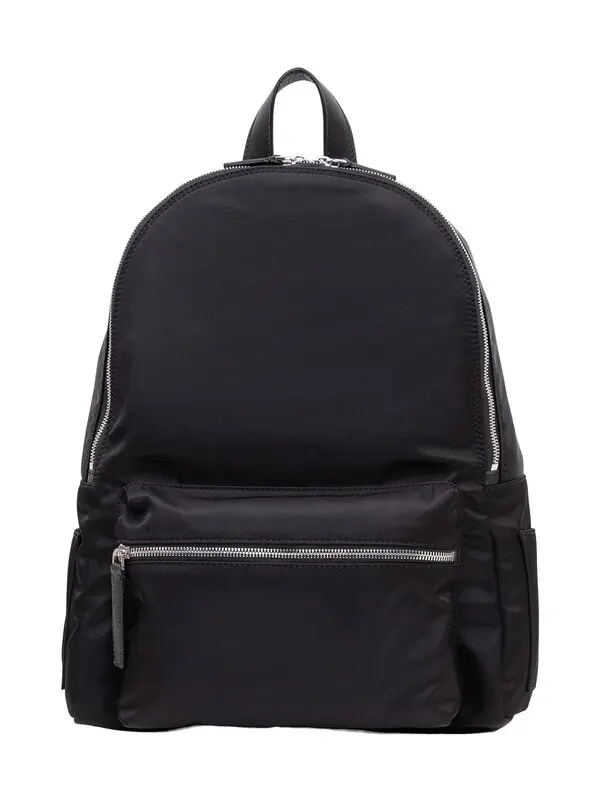 Orciani Sleek Mini Backpack With Front Pocket - Nero