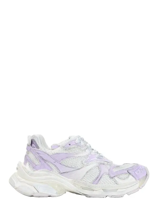 Balenciaga Nylon And Mesh Runner 2 Sneakers - Grey