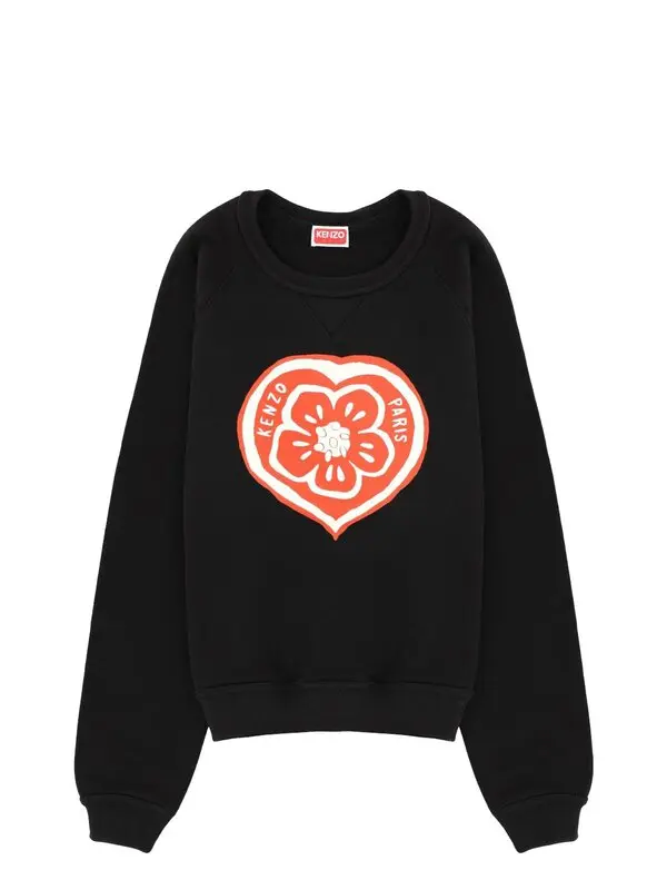 Kenzo Graphic Cotton Sweatshirt - Black