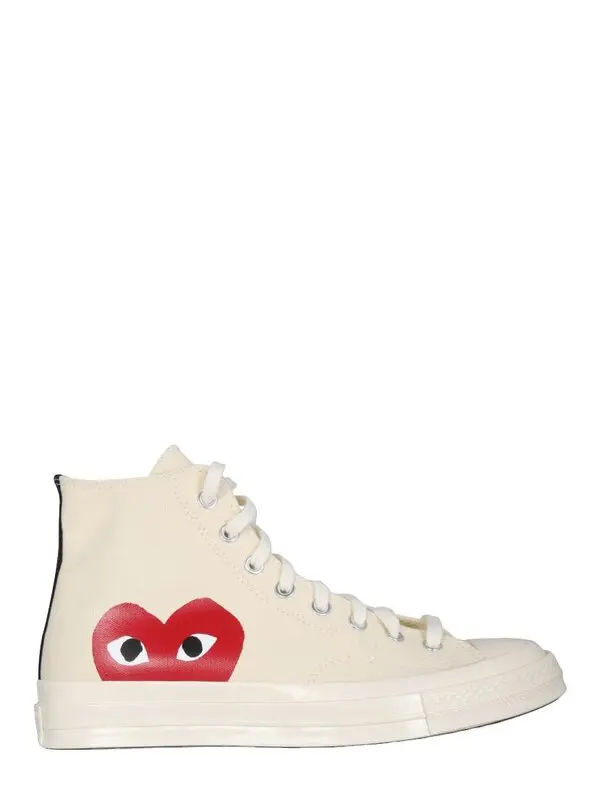 CONVERSE X COMME DES GARONS PLAY Chuck 70 High Top Sneakers - White