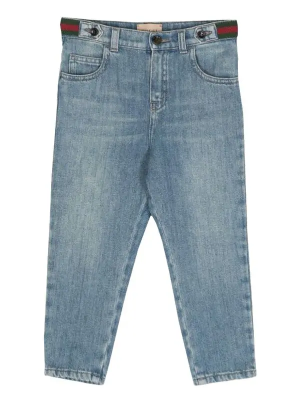 Gucci Organic Cotton Denim Pants - Blue