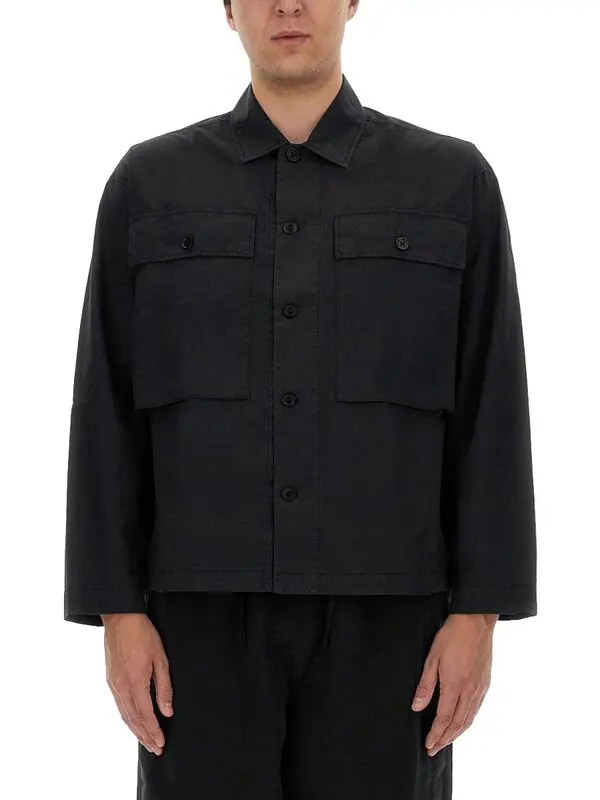 You Must Create Military Cotton Shirt - Black