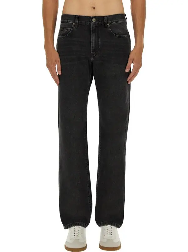 MARANT Straight Leg Denim Jeans - Black