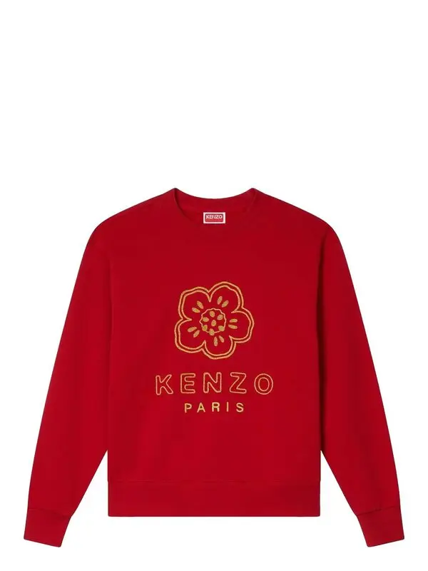 Kenzo Floral Logo Sweatshirt - Cherry