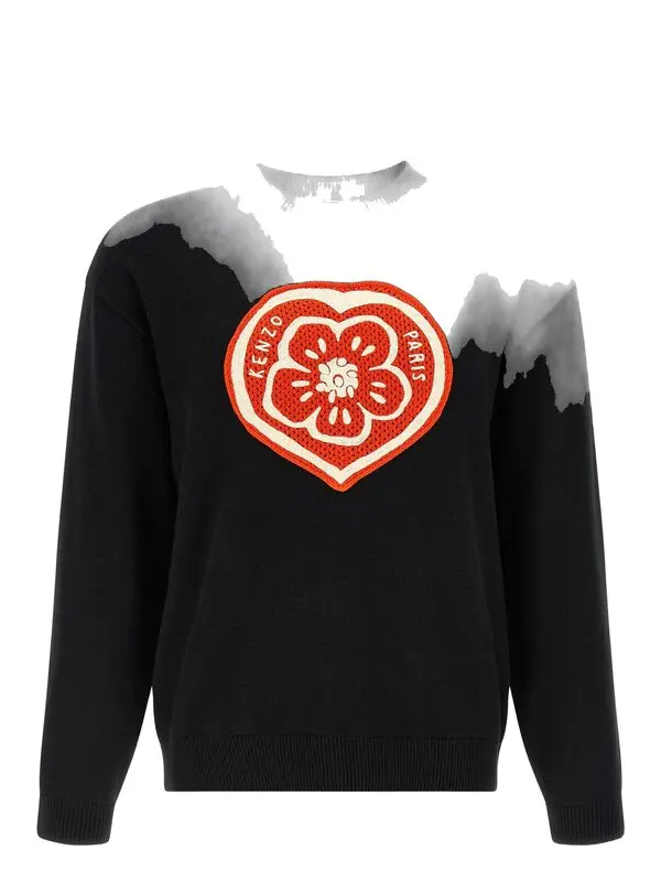 Kenzo Embroidered Logo Sweatshirt - Black