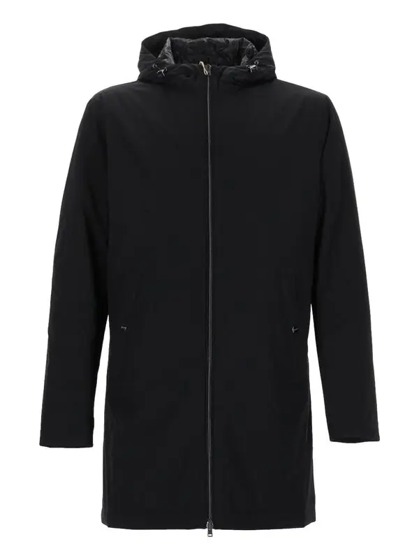 Herno Midi Parka Coat - Black