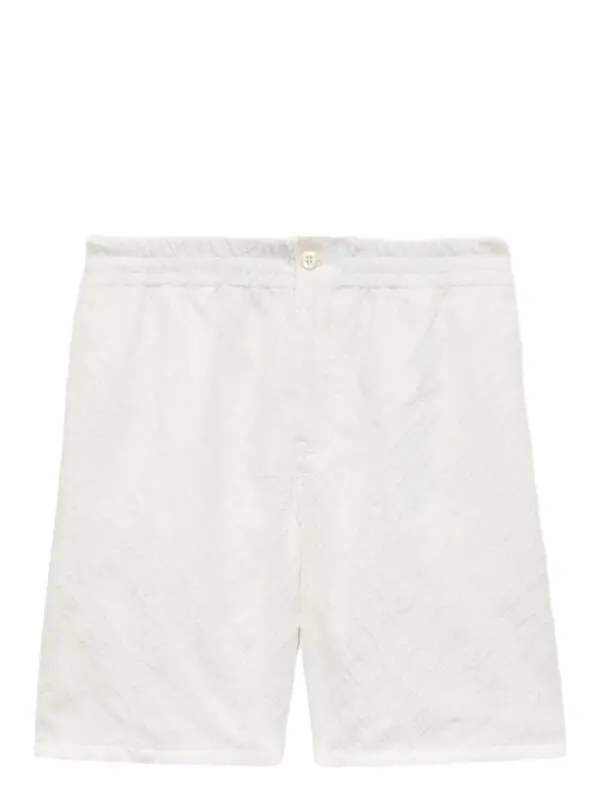 Kenzo Textured Bermuda Shorts - Offwhite