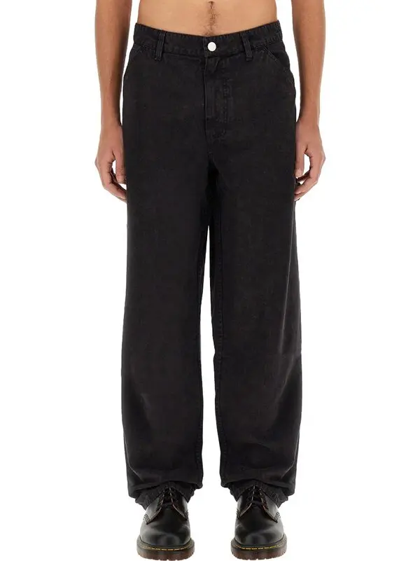 AWAKE NY Cotton Relaxed Fit Jeans - Black