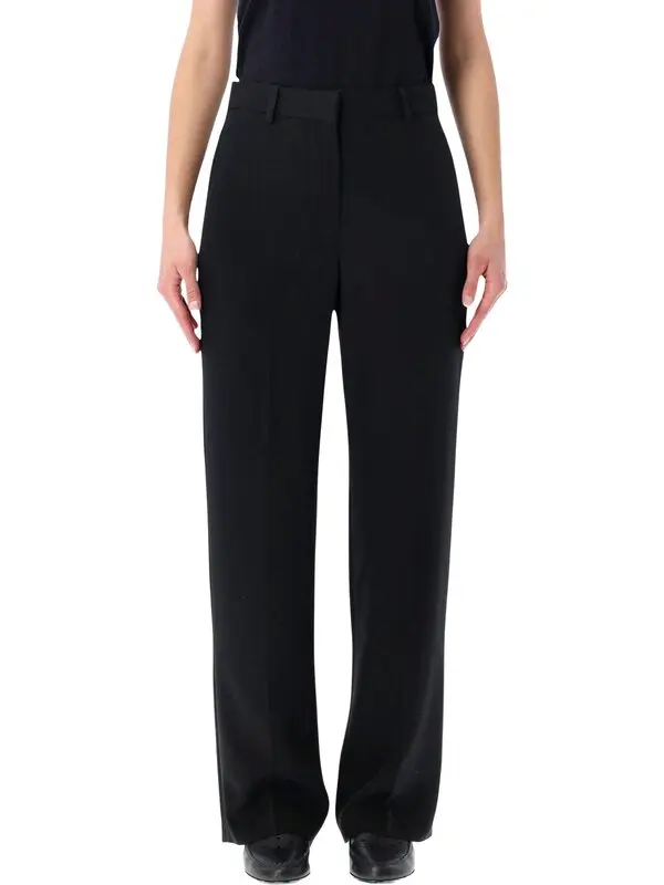 Isabel Marant Étoile Wide Tapered Leg Trousers - Black