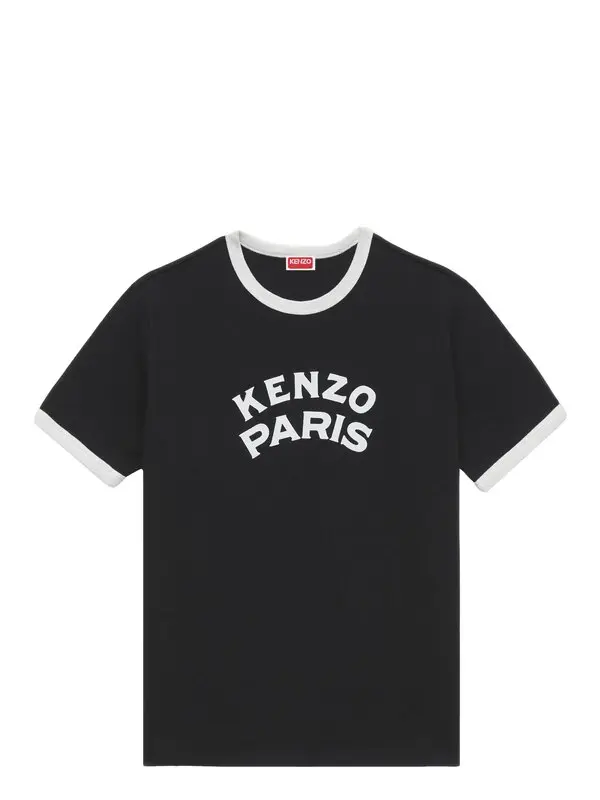 Kenzo Slim-fit Paintris Emblem' T-shirt - Nero